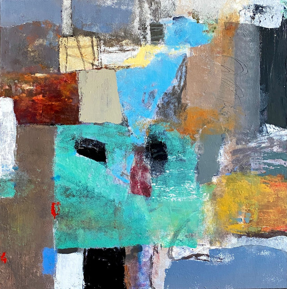 HIKING IN THE GRAND TETONS by Abstract Expressionist Artist Jeffrey ...